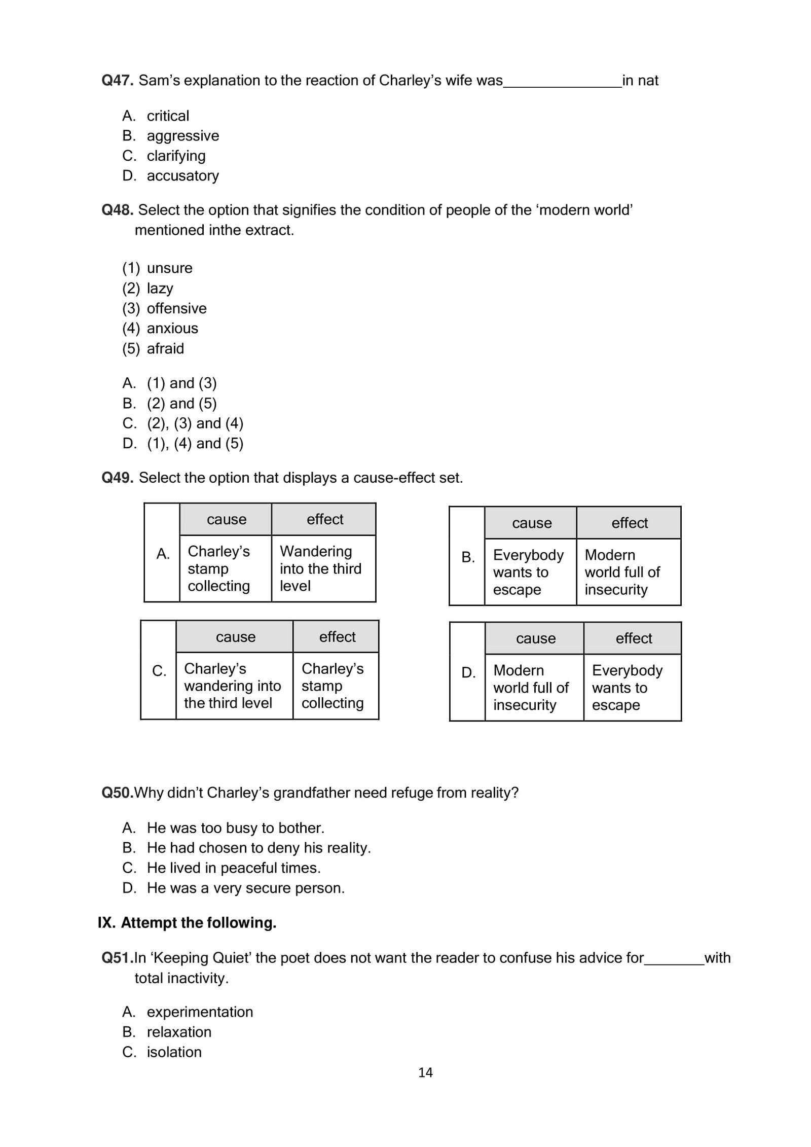 CBSE Class 12 English Core Sample Question Paper 2022 - Education Idol